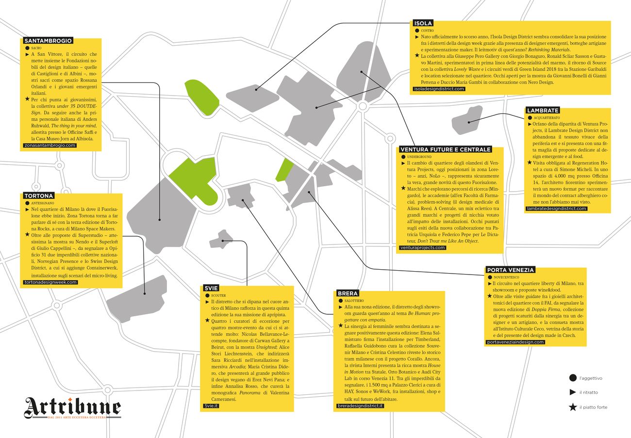 Fuorisalone. La mappa dei design district | Artribune