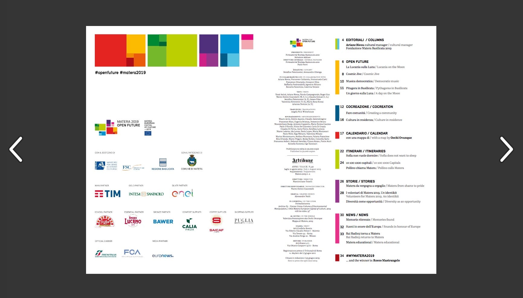 Colophon Magazine Matera 2 | Artribune