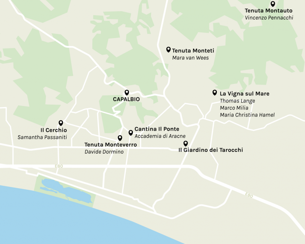 Arte e vino: sei progetti nelle cantine di Capalbio