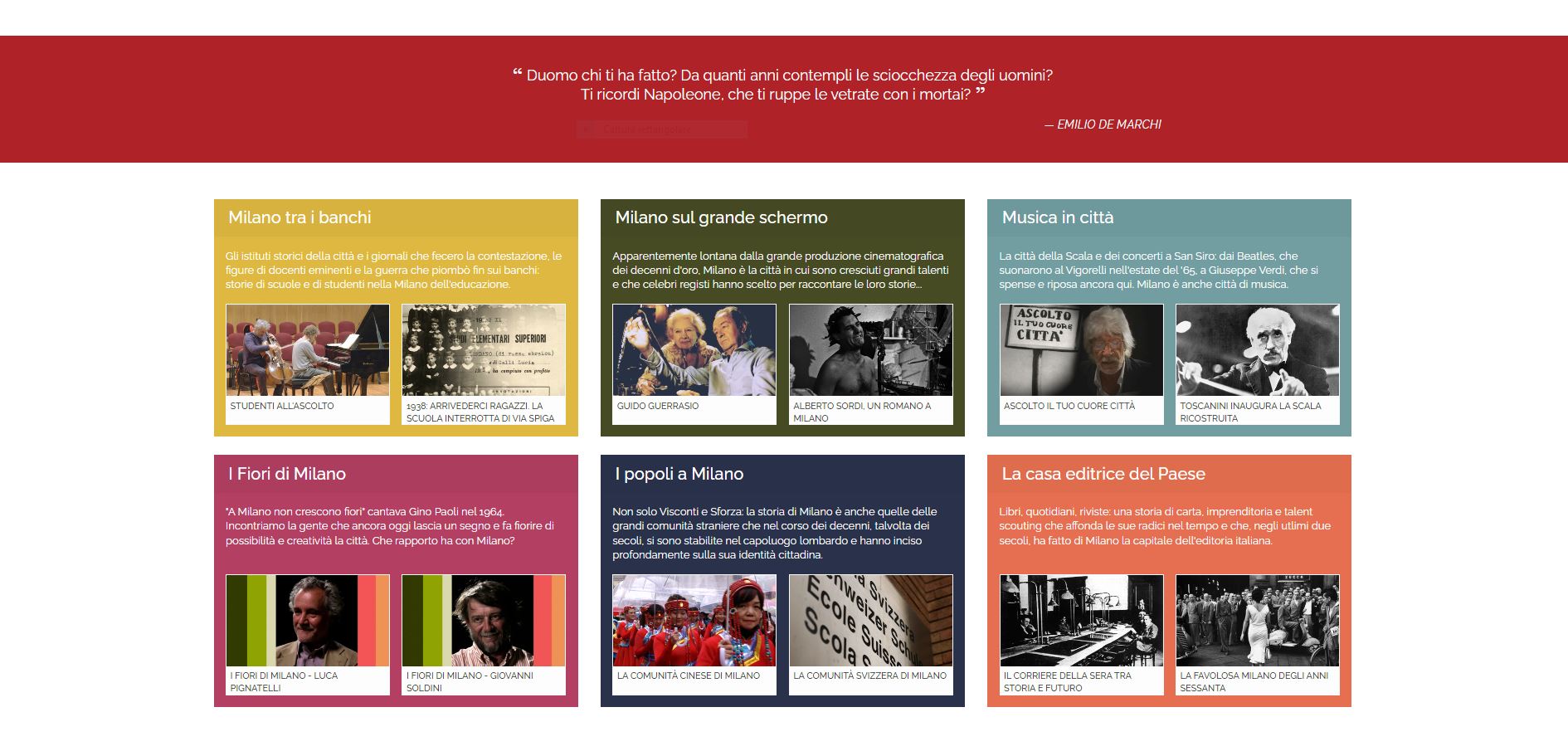 MemoMi. La web tv sulla storia di Milano
