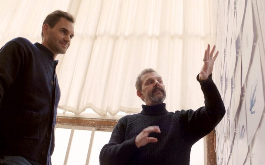 Roger Federer diventa un'opera d'arte per Ugo Rondinone