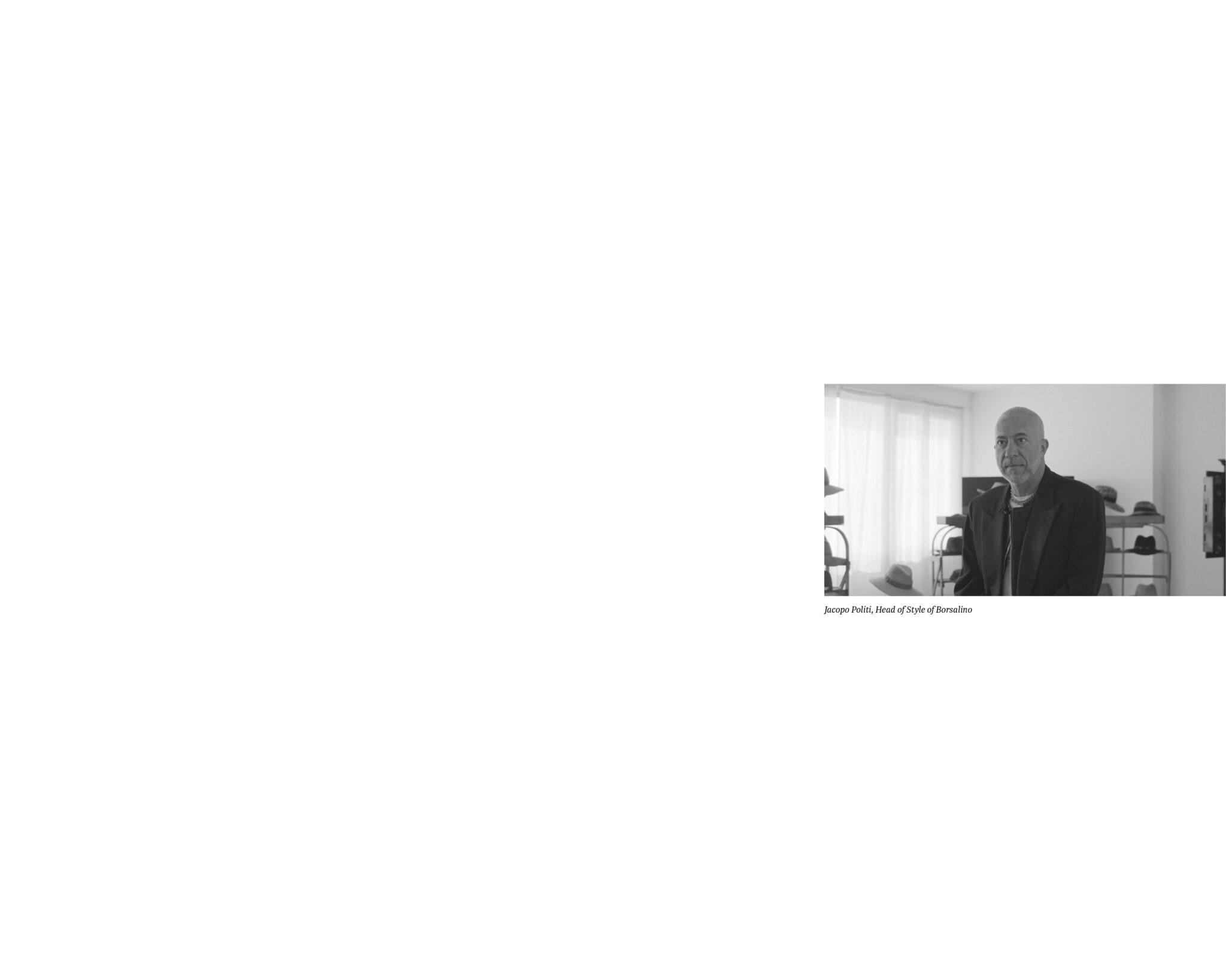 Intervista allo stilista Jacopo Politi di Borsalino | Artribune