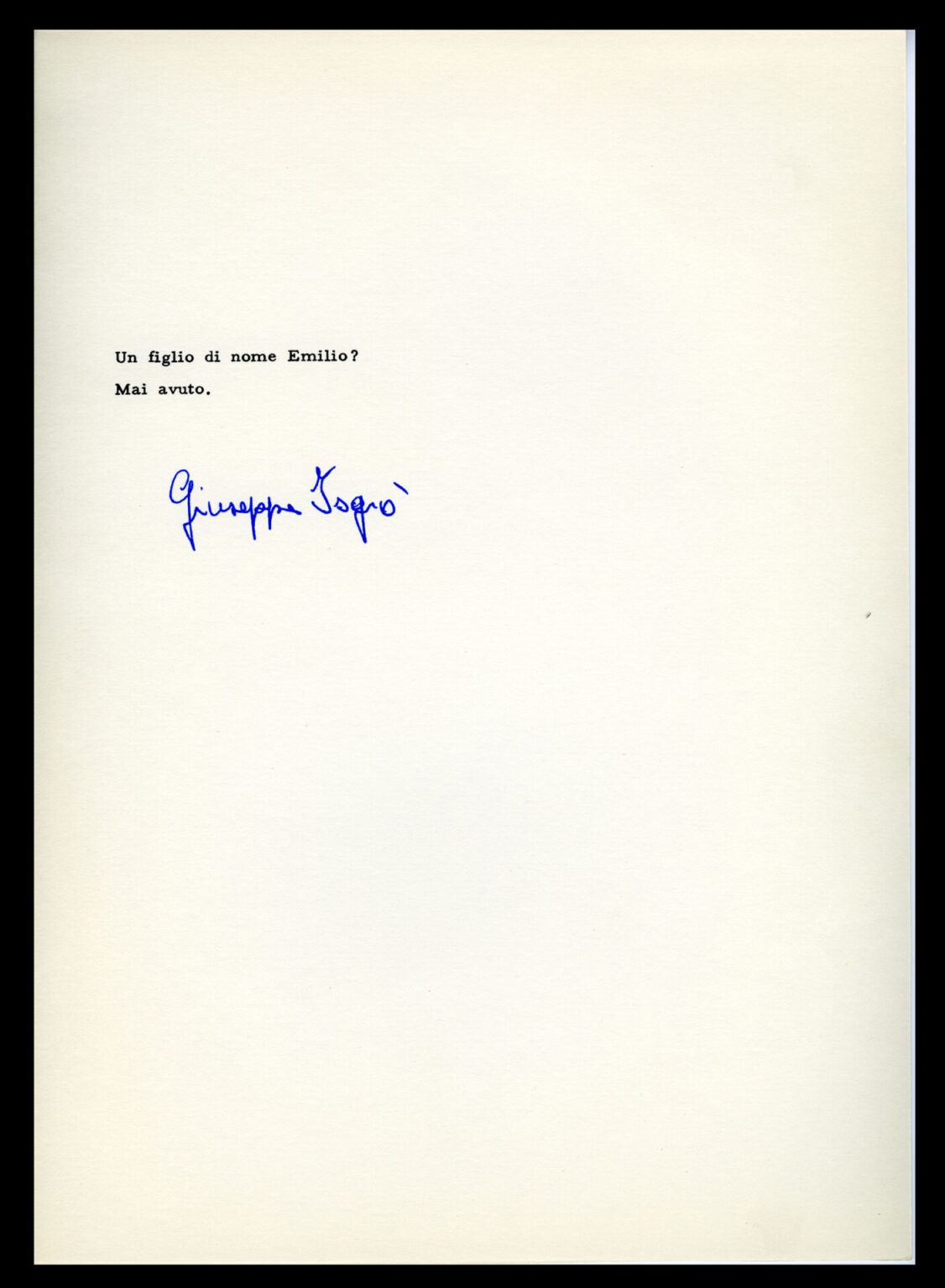 Emilio Isgrò in mostra a Milano