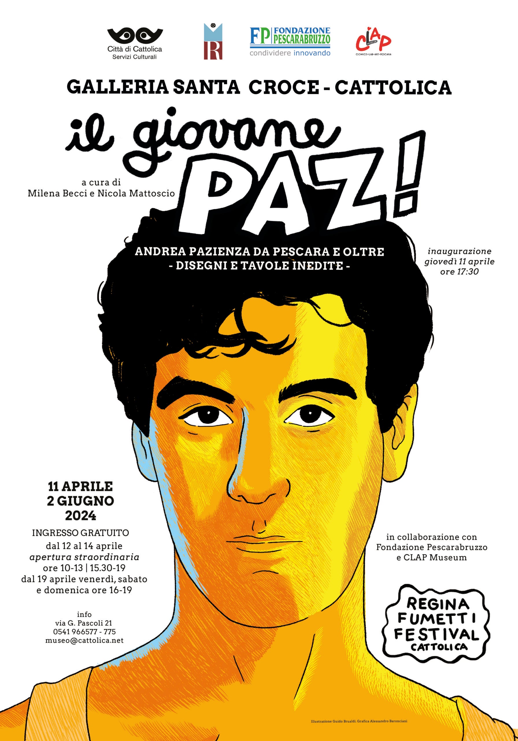 Andrea Pazienza in mostra alla Galleria Comunale Santa Croce di Cattolica
