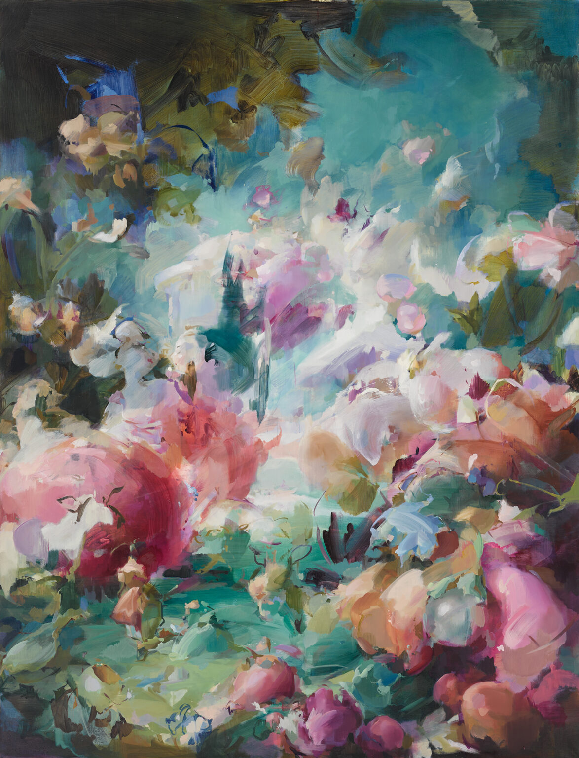 L'artista Flora Yukhnovich in mostra alla Wallace Collection di Londra