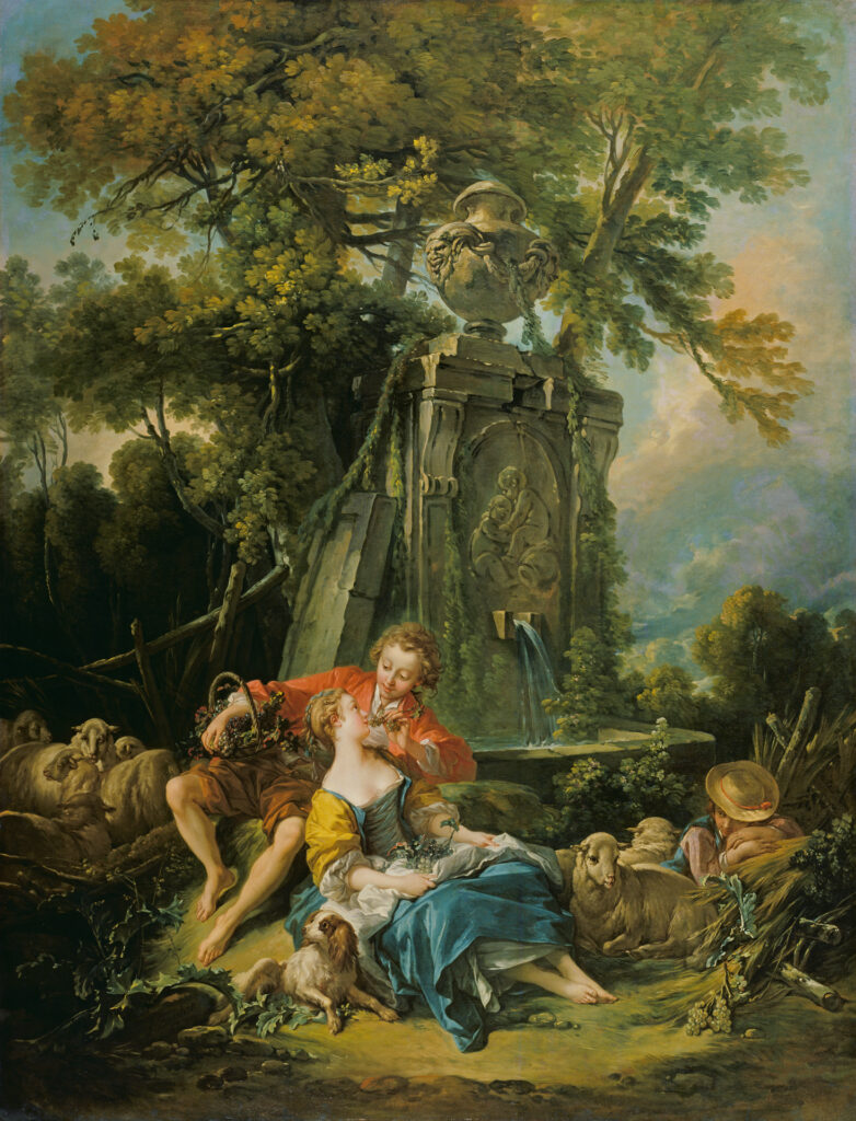 L'artista Flora Yukhnovich in mostra alla Wallace Collection di Londra