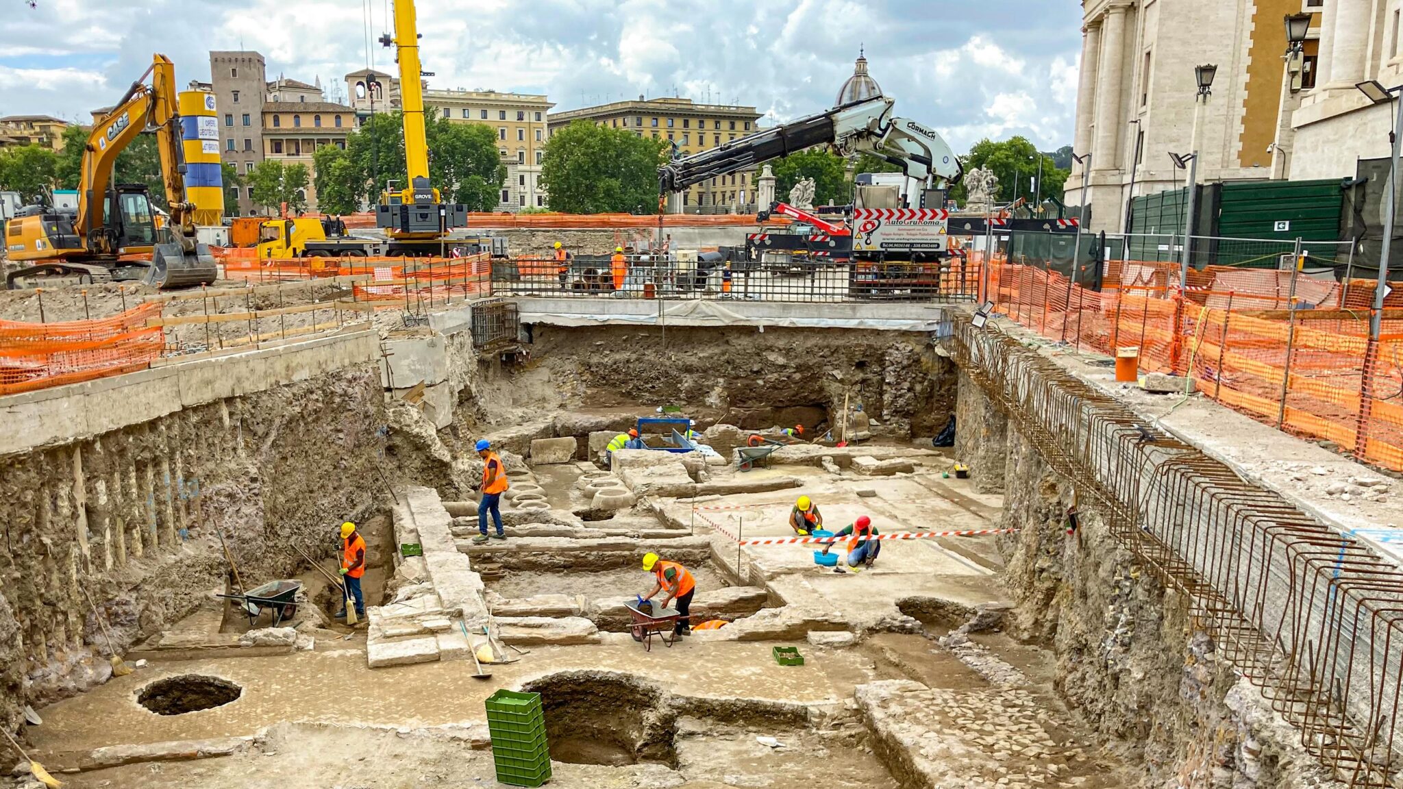 I ritrovamenti archeologici del cantiere di Piazza Pia a Roma