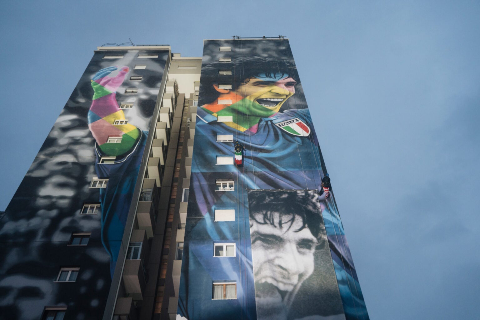 Il murale di Eduardo Kobra per Paolo Rossi a Vicenza